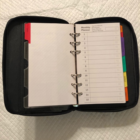 Accessories | Beautiful Leather Daytimer | Poshmark